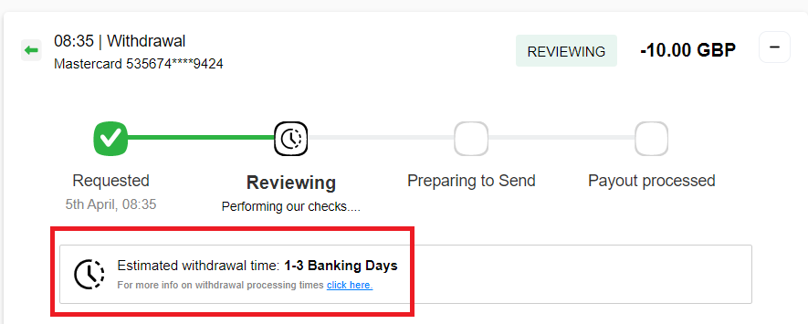 Help - General Information - How do I find out the timeframes of my ...